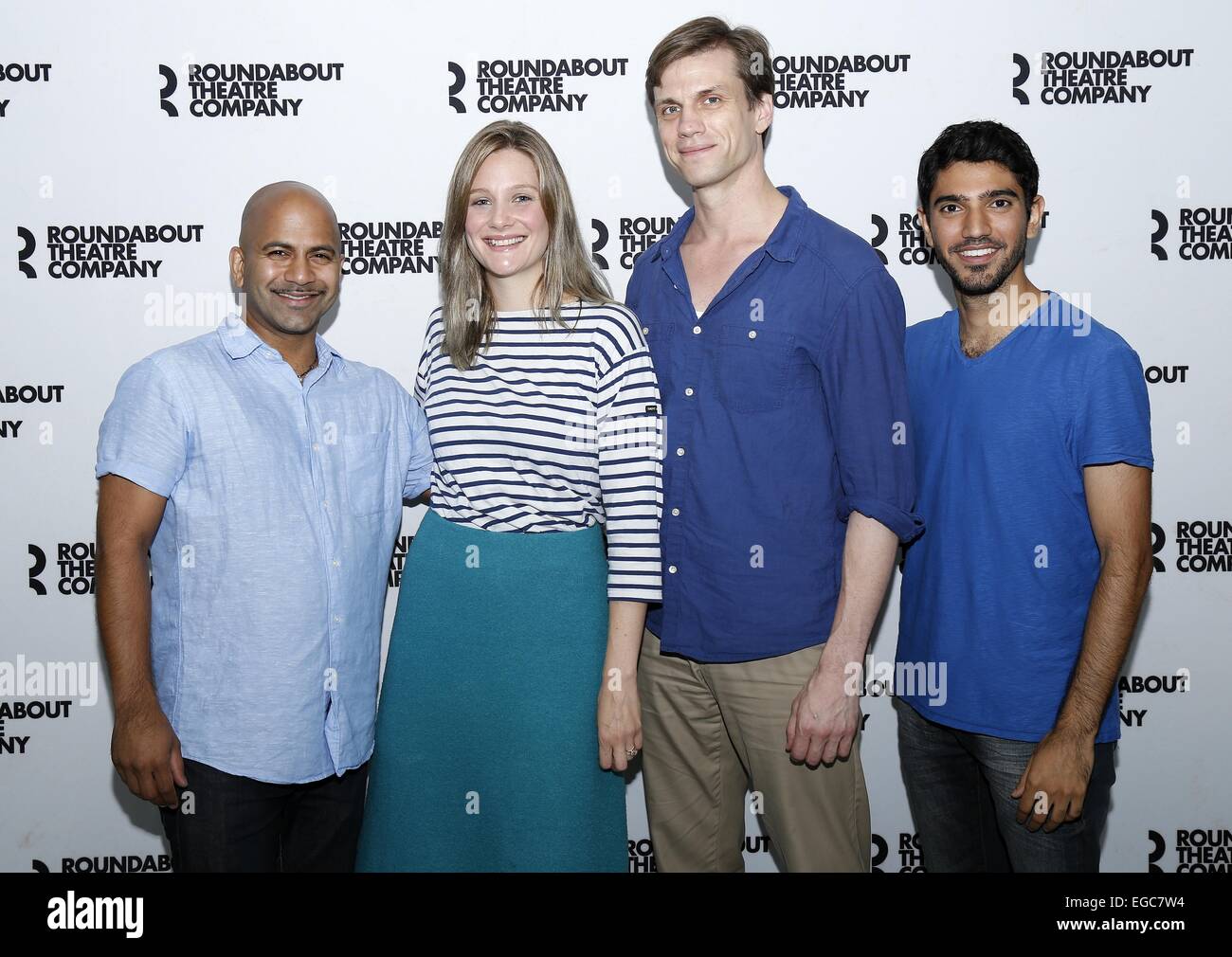 Photo call for Off-Broadway play Indian Ink, held at the Roundabout ...