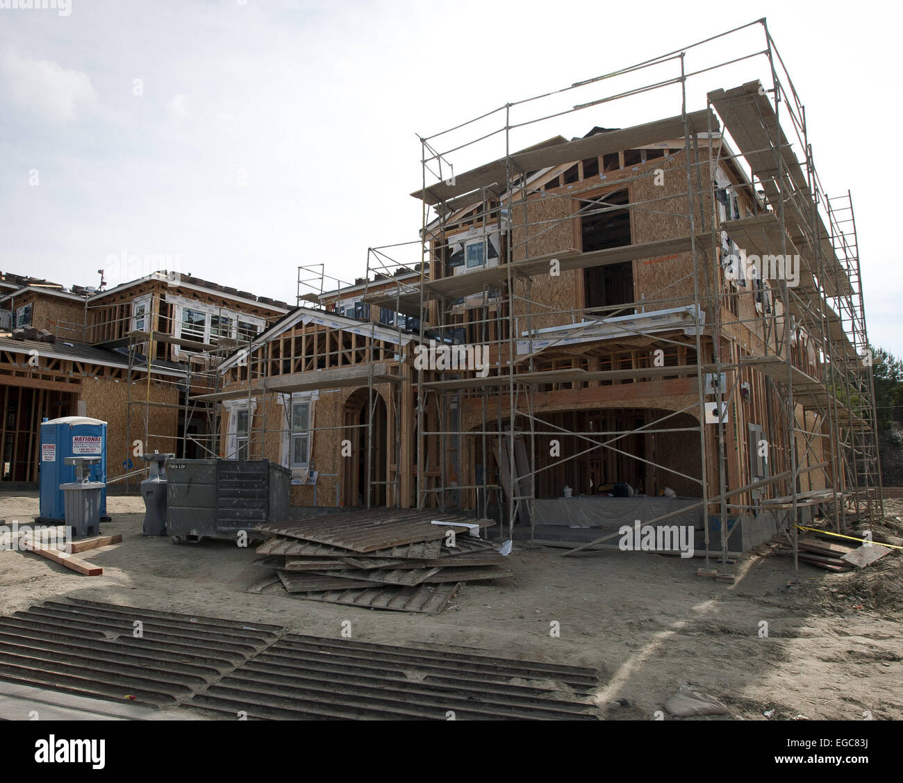 Orange County, California, USA. 21st Feb, 2015. Housing construction ...