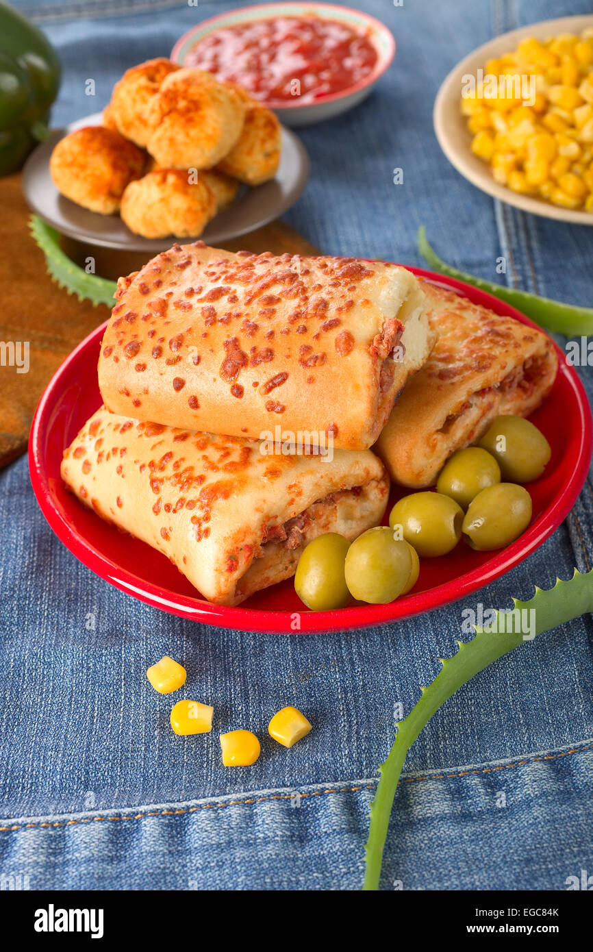 Mexican beef pie Stock Photo - Alamy