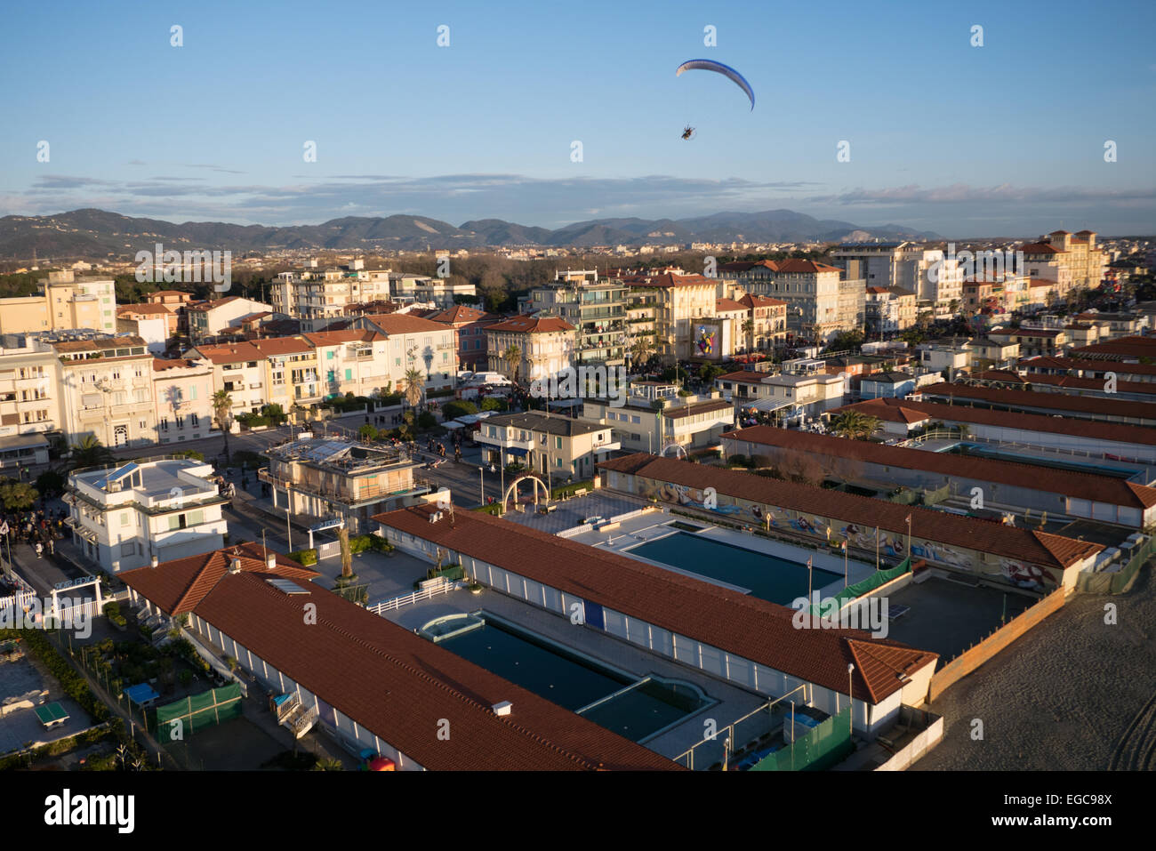 Aerial view of the promenade of Viareggio,Italy Stock Photo - Alamy