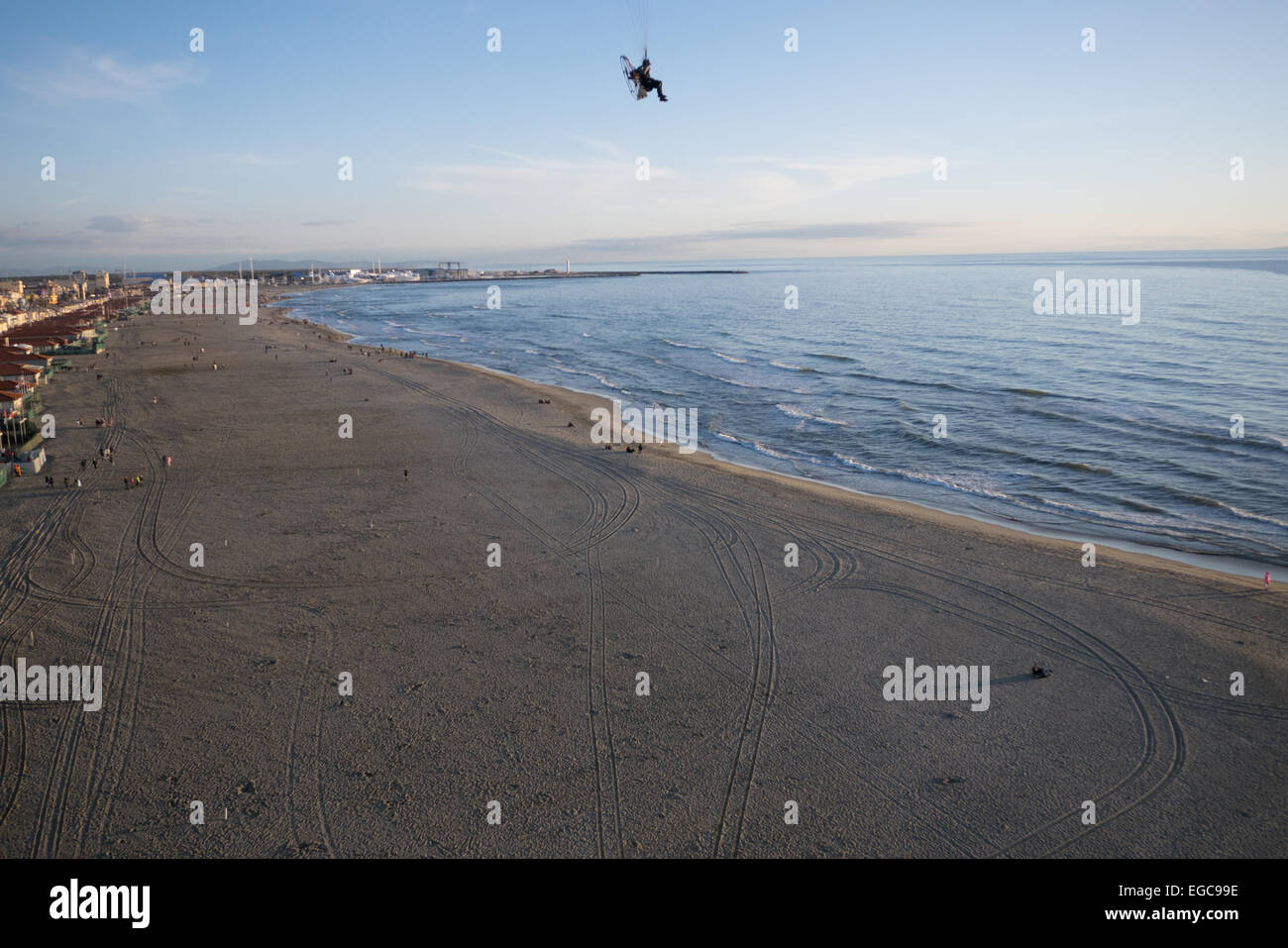 Aerial view of the promenade of Viareggio,Italy Stock Photo - Alamy