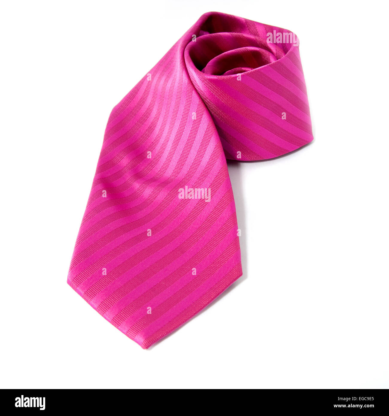Pink necktie isolated on white background Stock Photo - Alamy