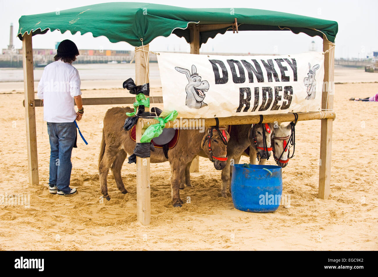 Donkey ride Margate Stock Photo - Alamy