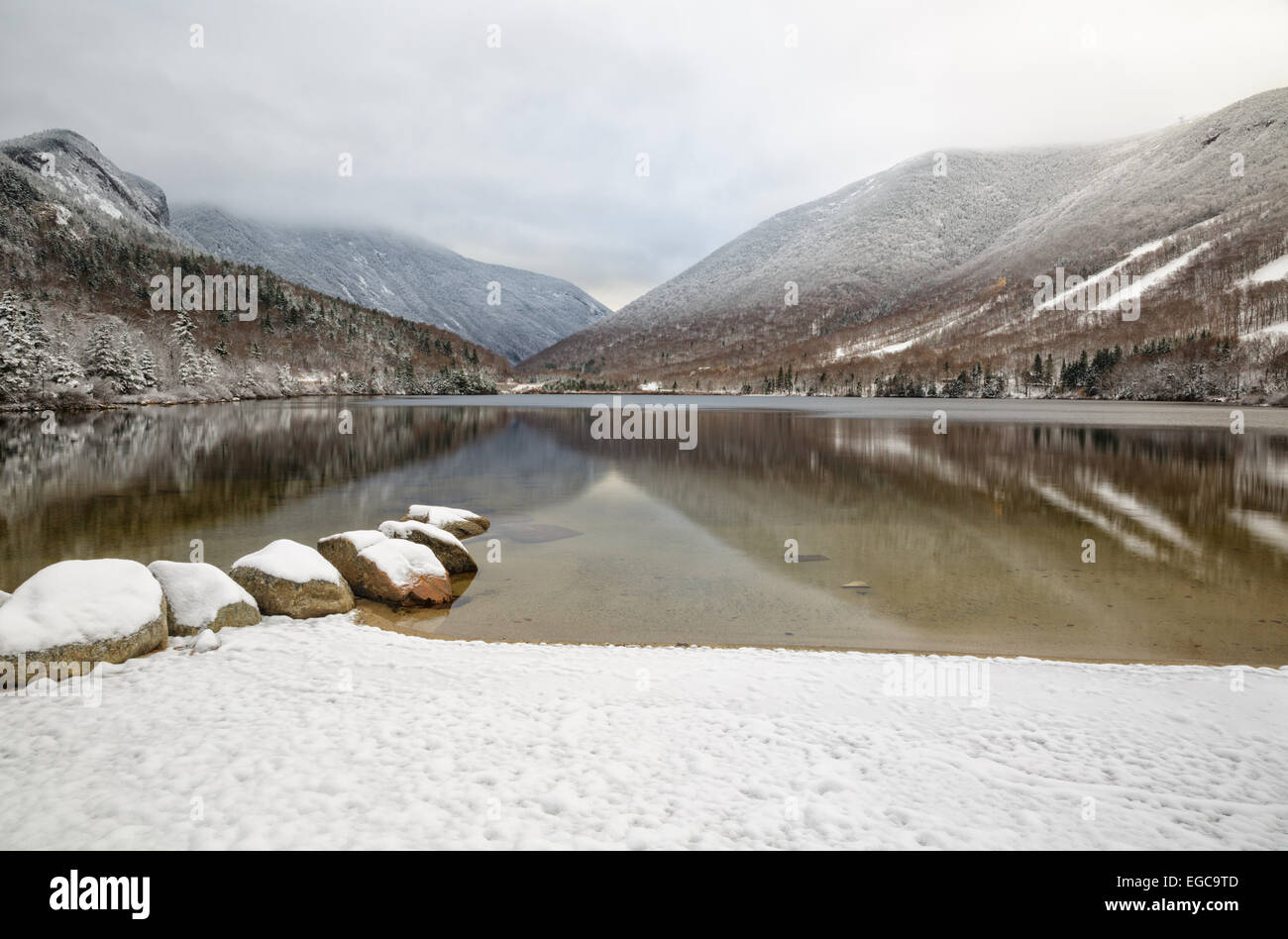 Franconia Notch State Park in Franconia, New Hampshire USA from Echo ...