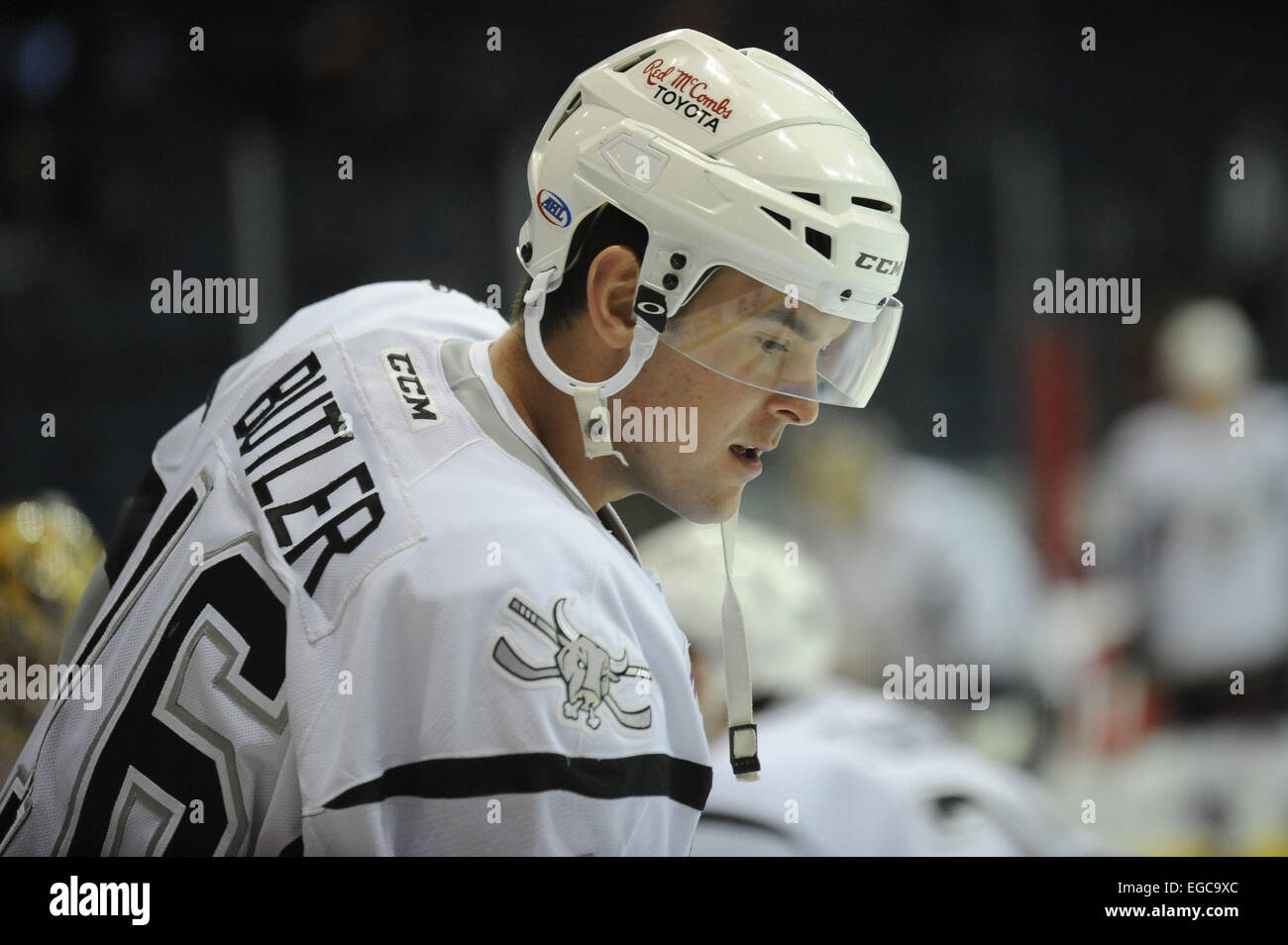 Rosemont, IL, USA. 22nd Feb, 2015. San Antonio Rampage's Bobby Butler ...
