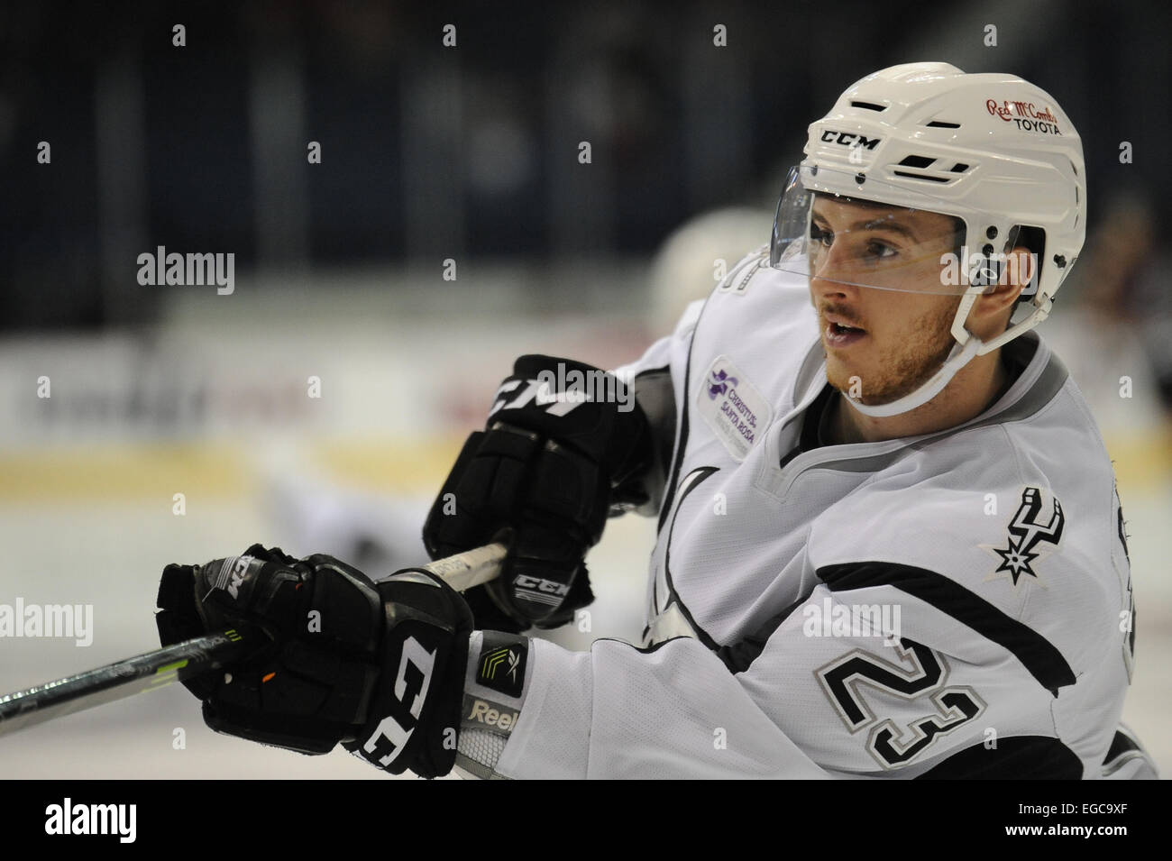 Rosemont, IL, USA. 22nd Feb, 2015. San Antonio Rampage's Connor ...