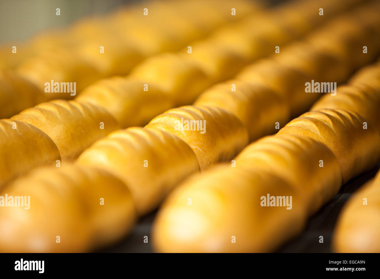 Bread bakery food factory. White bread. loaf Stock Photo - Alamy