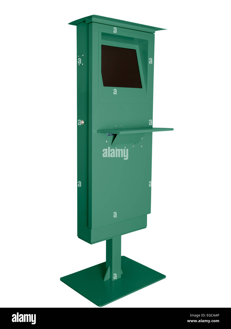 ATM machine isolated on white Stock Photo - Alamy