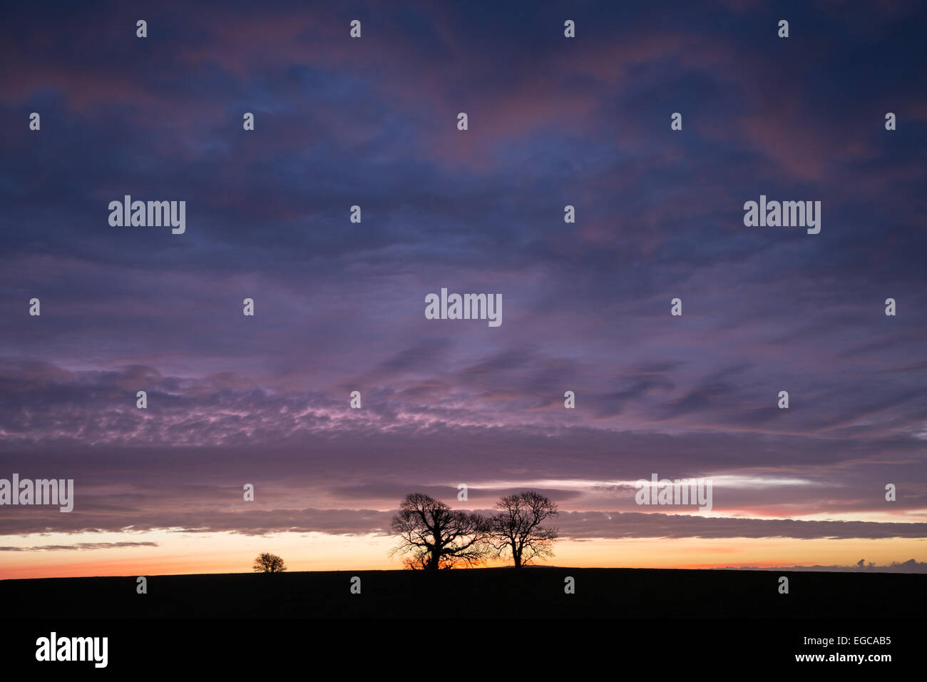 sunrise over a rural scene between the villages of rilla mill and ...