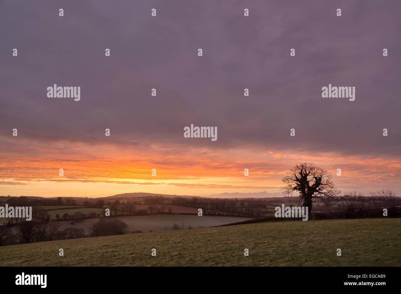 Early dawn light at a rural setting near the villages of rilla mill and ...