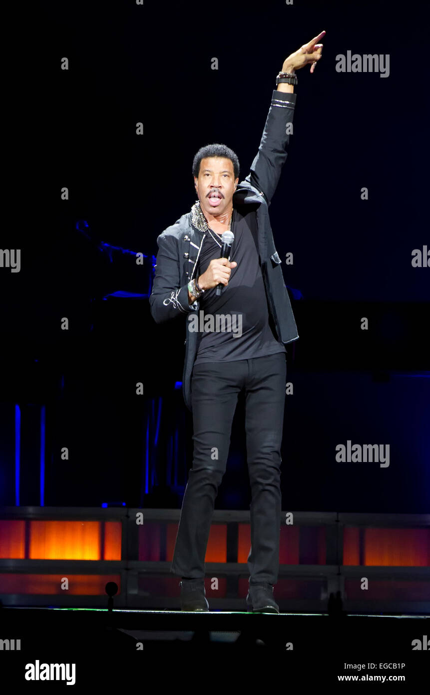 Stockholm, Sweden 22nd of February 2015. American singer Lionel Richie ...