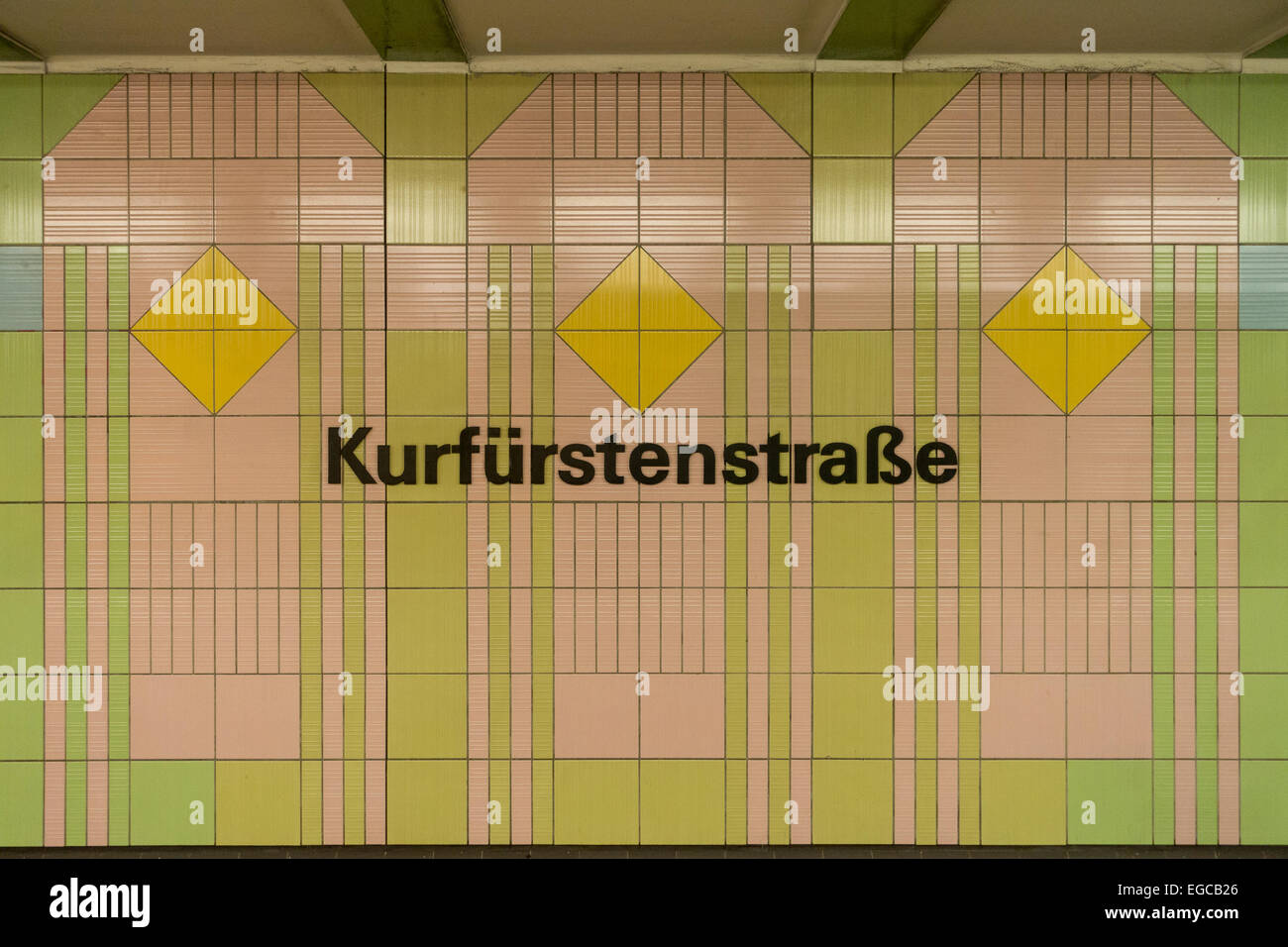 Kurfürstenstraße subway sign in Berlin, Germany Stock Photo - Alamy