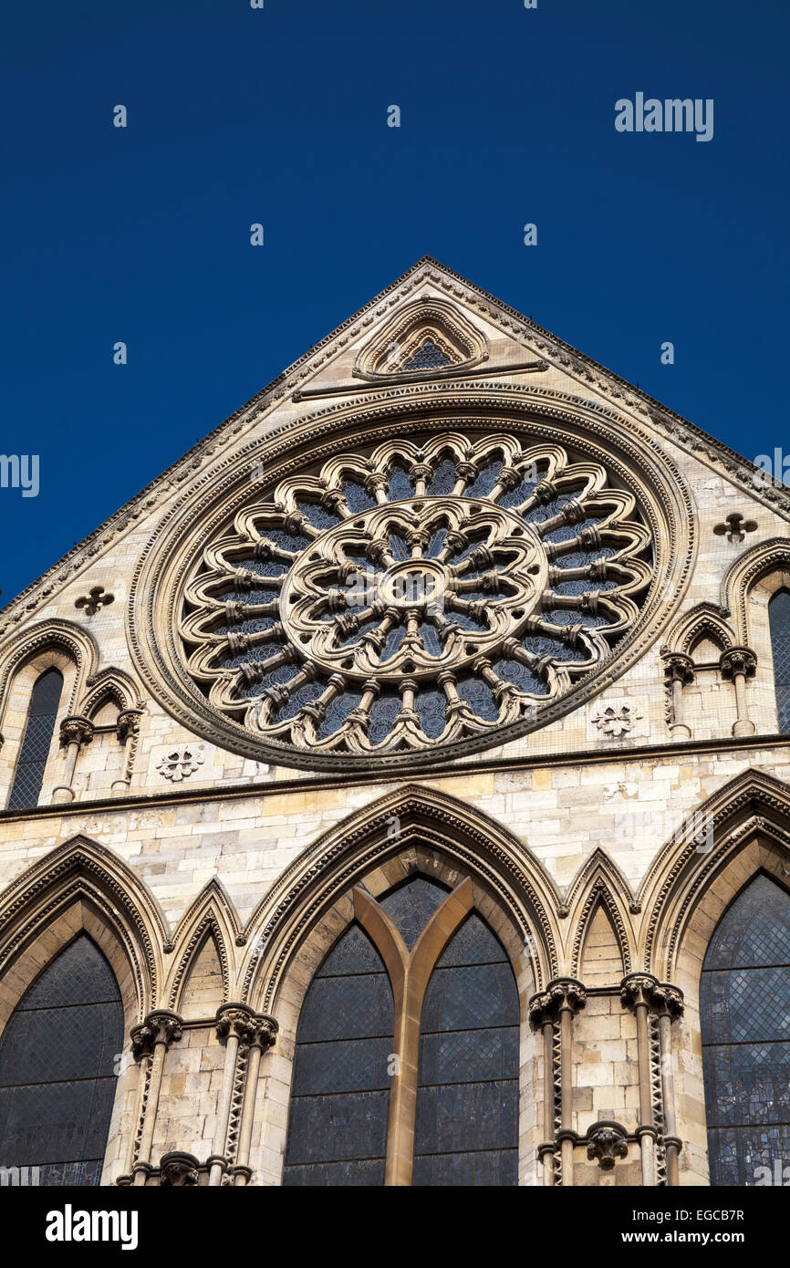 York Minster The South Transept and rose window York Yorkshire England ...