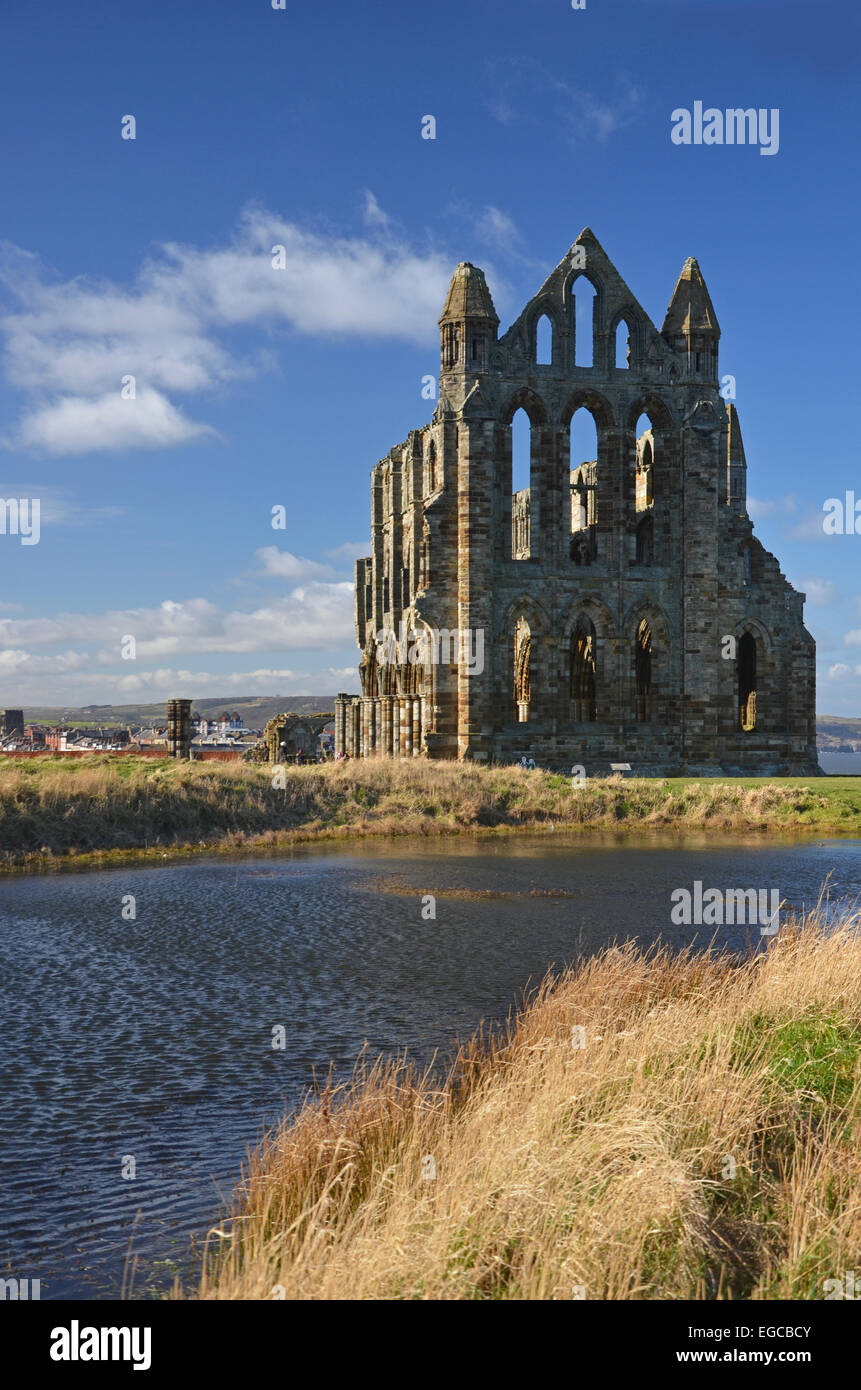 Medieval gothic whitby abbey whitby hi-res stock photography and images ...