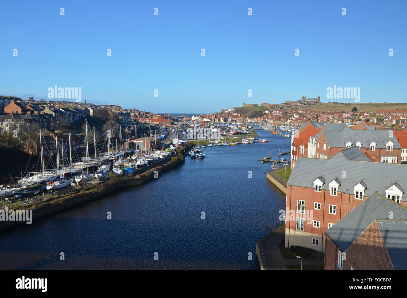 Aerial view of whitby hi-res stock photography and images - Alamy