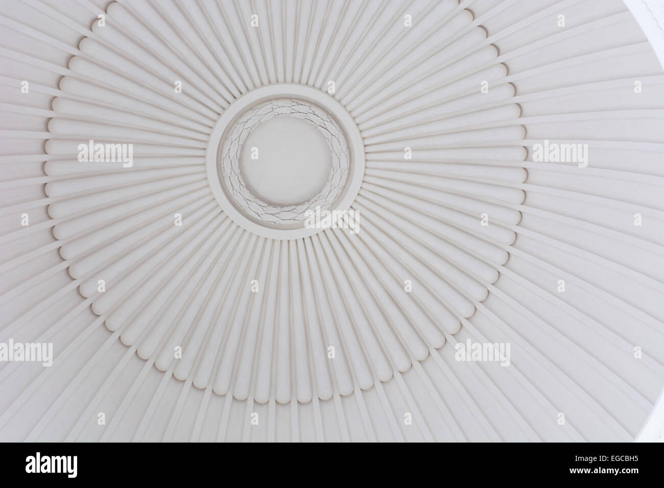Round white ceiling in one chapel of Roskilde cathedral Stock Photo - Alamy