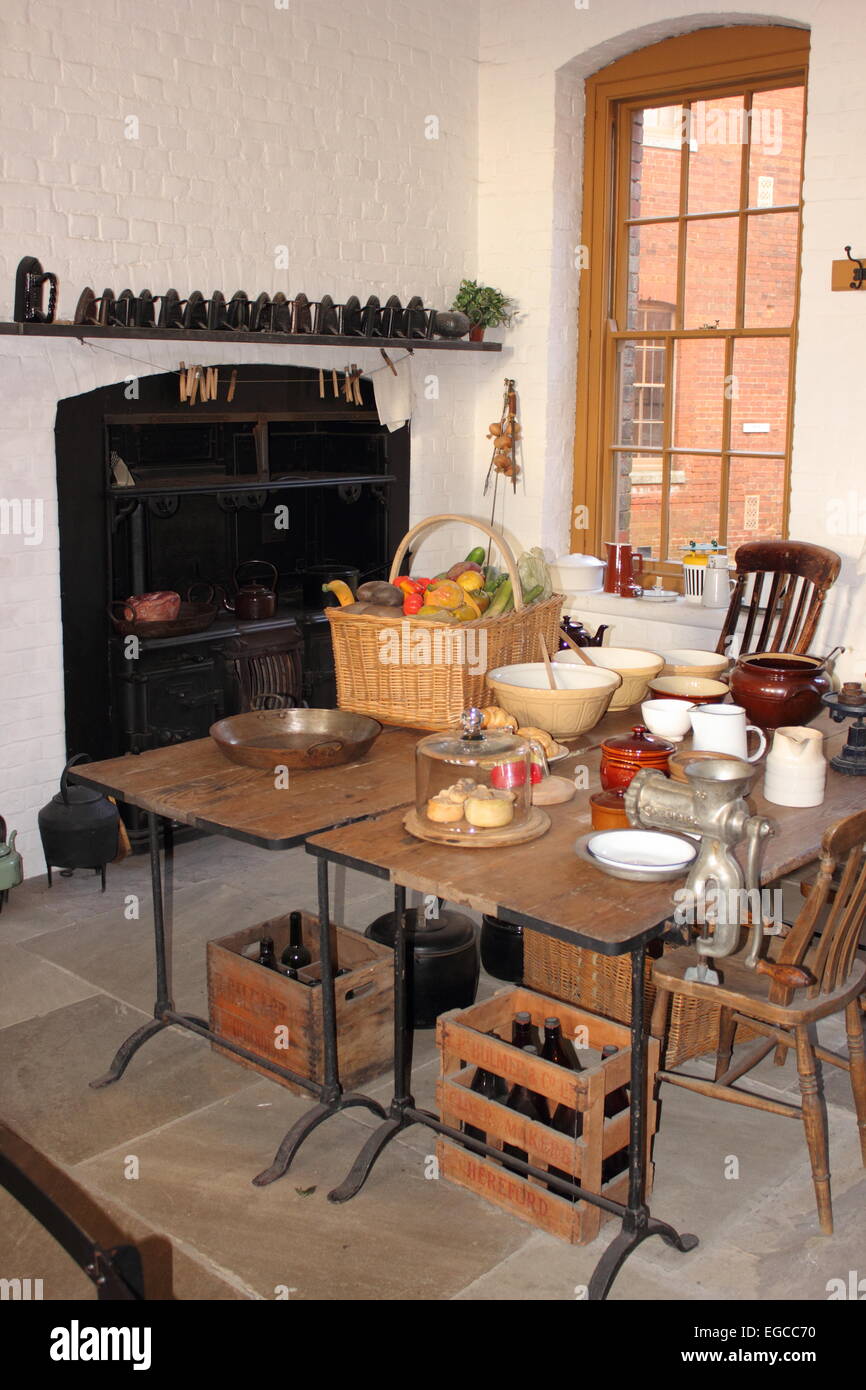 One of the dinning and kitchen areas that was used by the solders ...