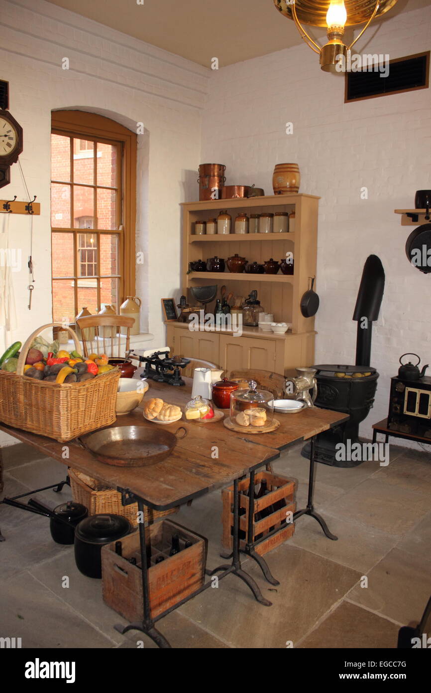 One of the dinning and kitchen areas that was used by the solders ...