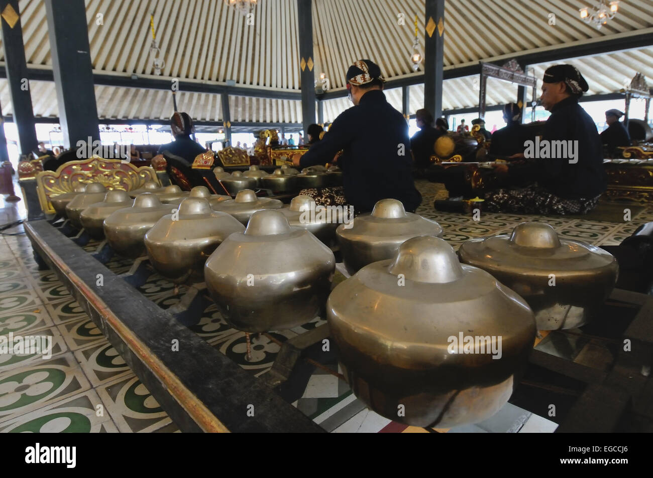 A gamelan is a traditional musical ensemble from Indonesia, typically ...