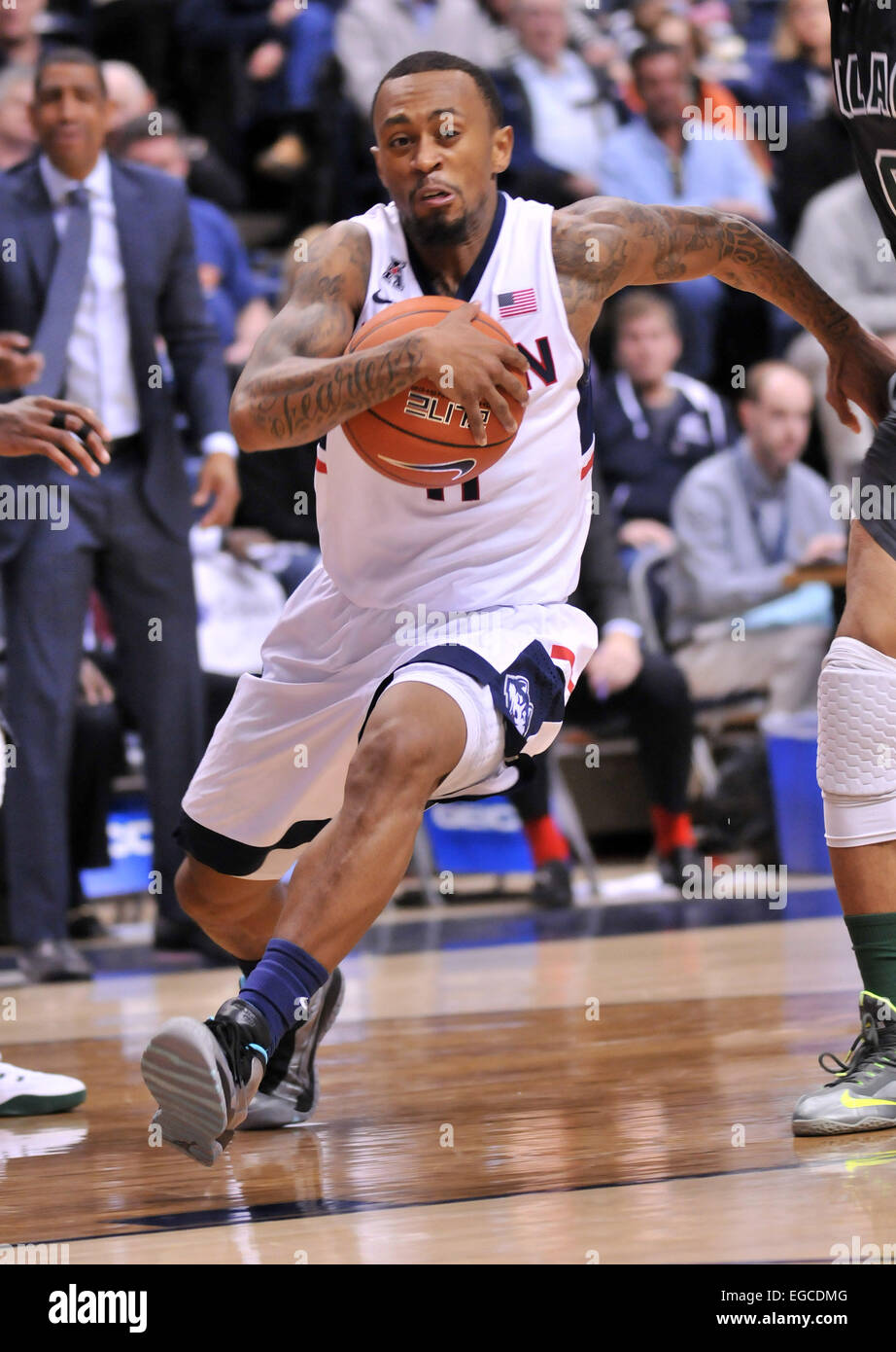 February 22nd 2015: Ryan Boatright(11) of Uconn in action during the ...