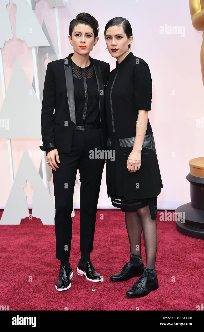 Hollywood, California, USA. 22nd Feb, 2015. TEGAN QUIN and SARA QUIN on ...