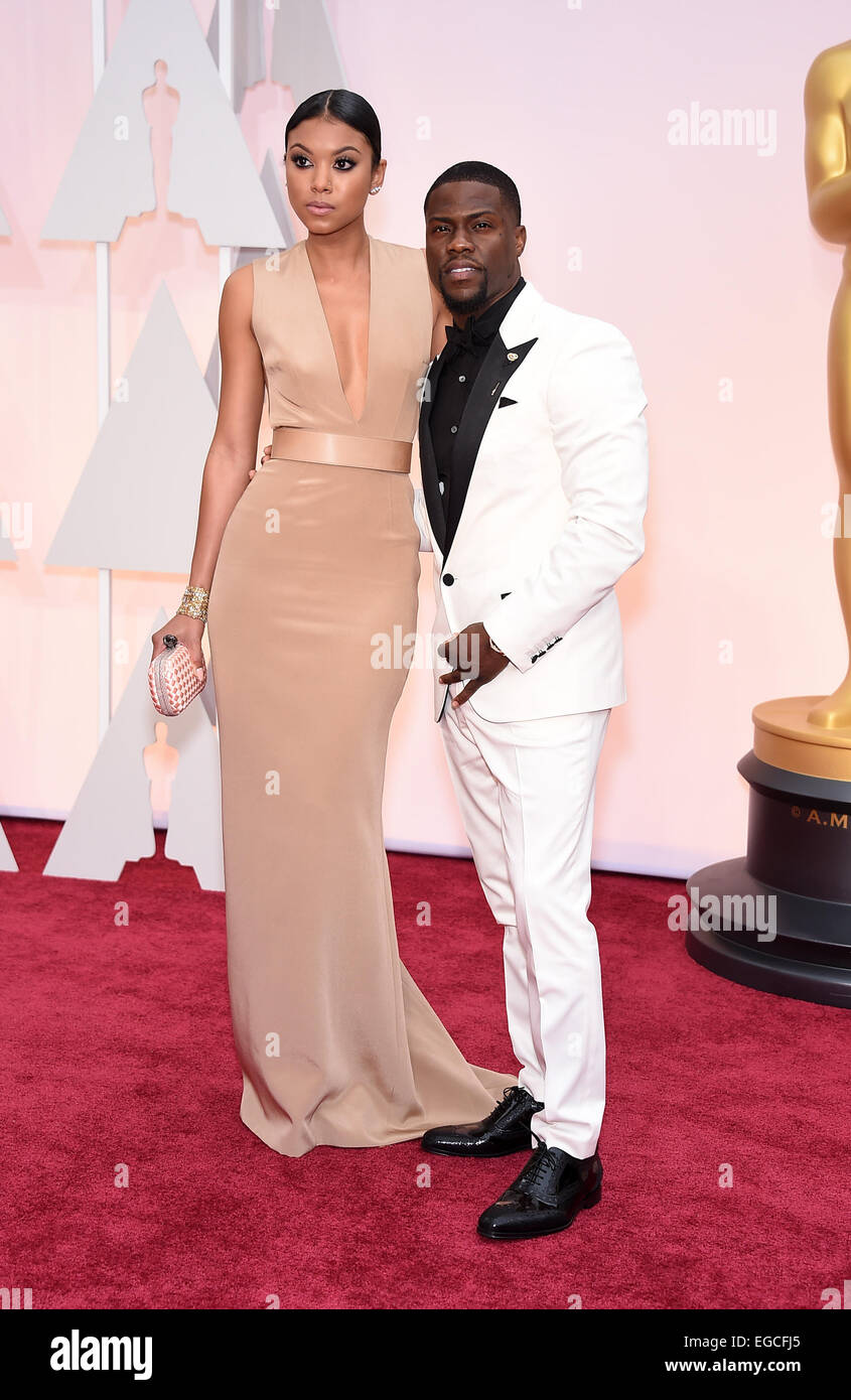 Hollywood, California, USA. 22nd Feb, 2015. Actor KEVIN HART (R) and ...