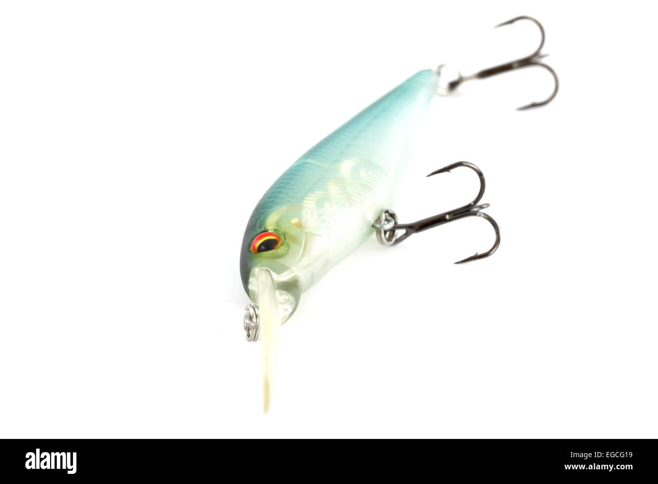 Fishing lure of colorful on white background Stock Photo - Alamy