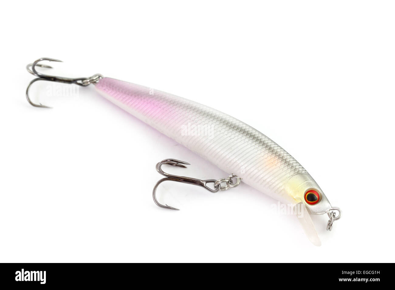 Fishing lure of colorful on white background Stock Photo - Alamy