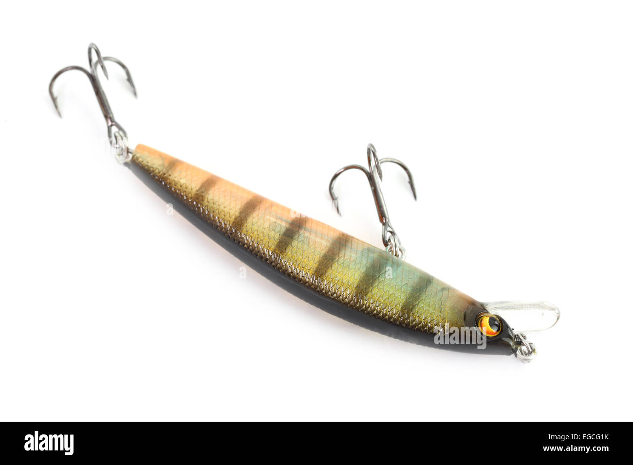Fishing lure of colorful on white background Stock Photo - Alamy