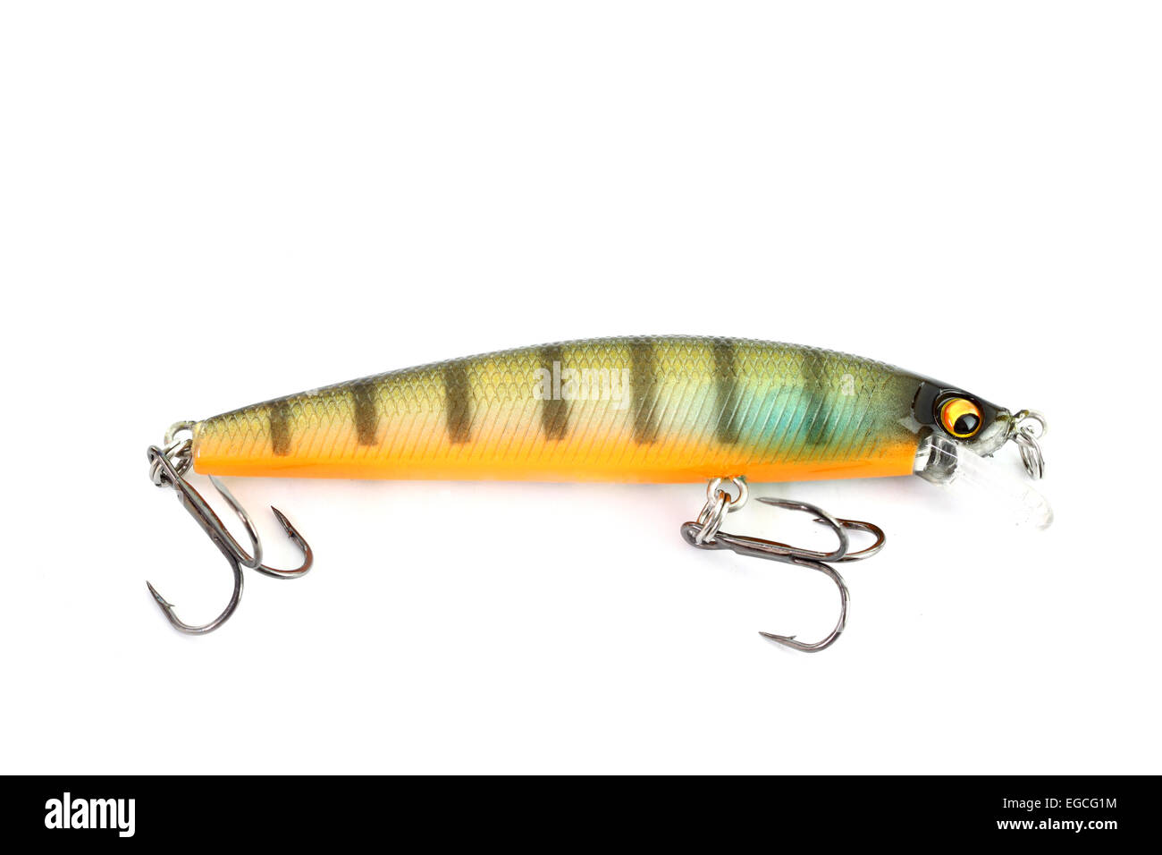 Fishing lure of colorful on white background Stock Photo - Alamy