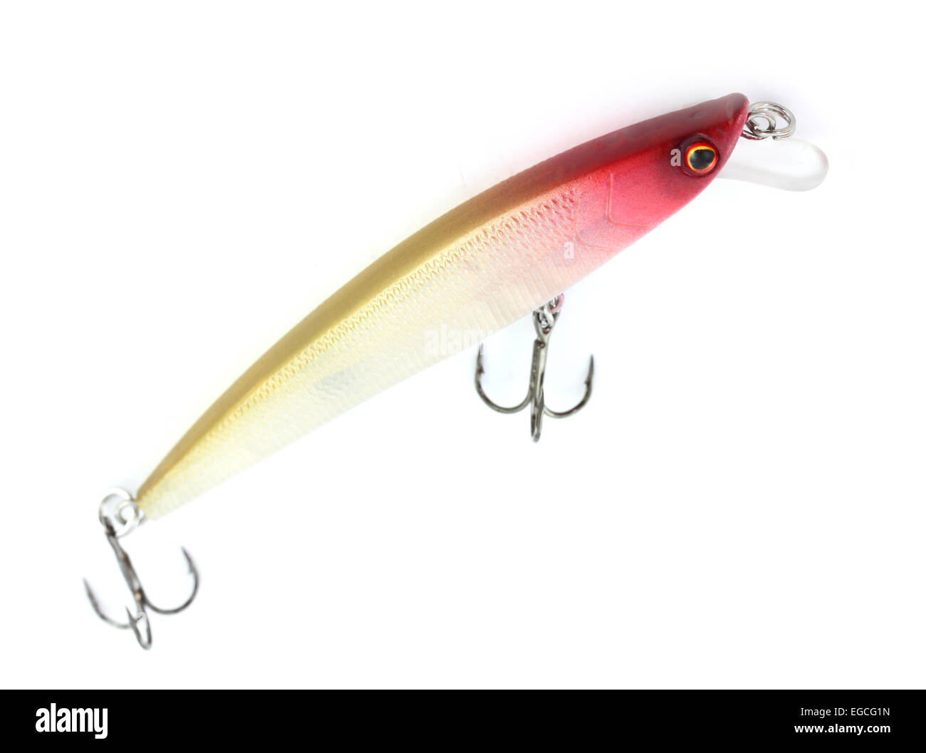 Fishing lure of colorful on white background Stock Photo - Alamy