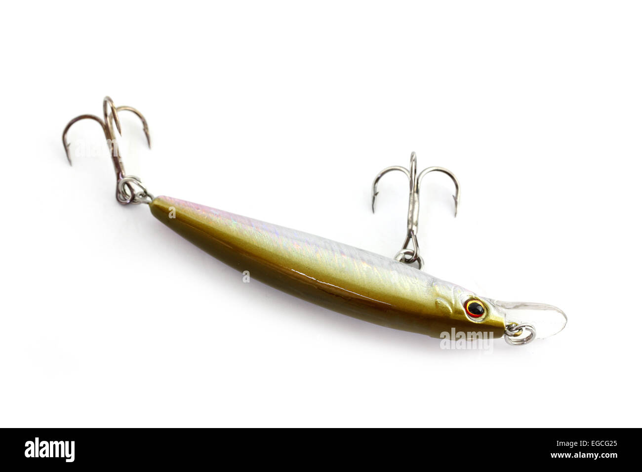 Fishing lure of colorful on white background Stock Photo - Alamy