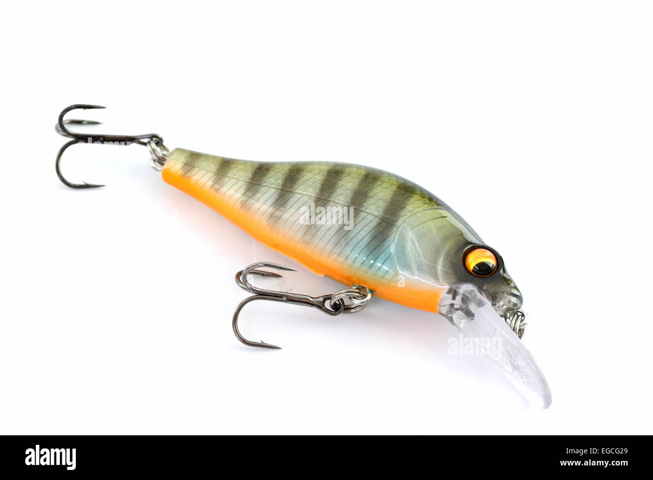 Fishing lure of colorful on white background Stock Photo - Alamy