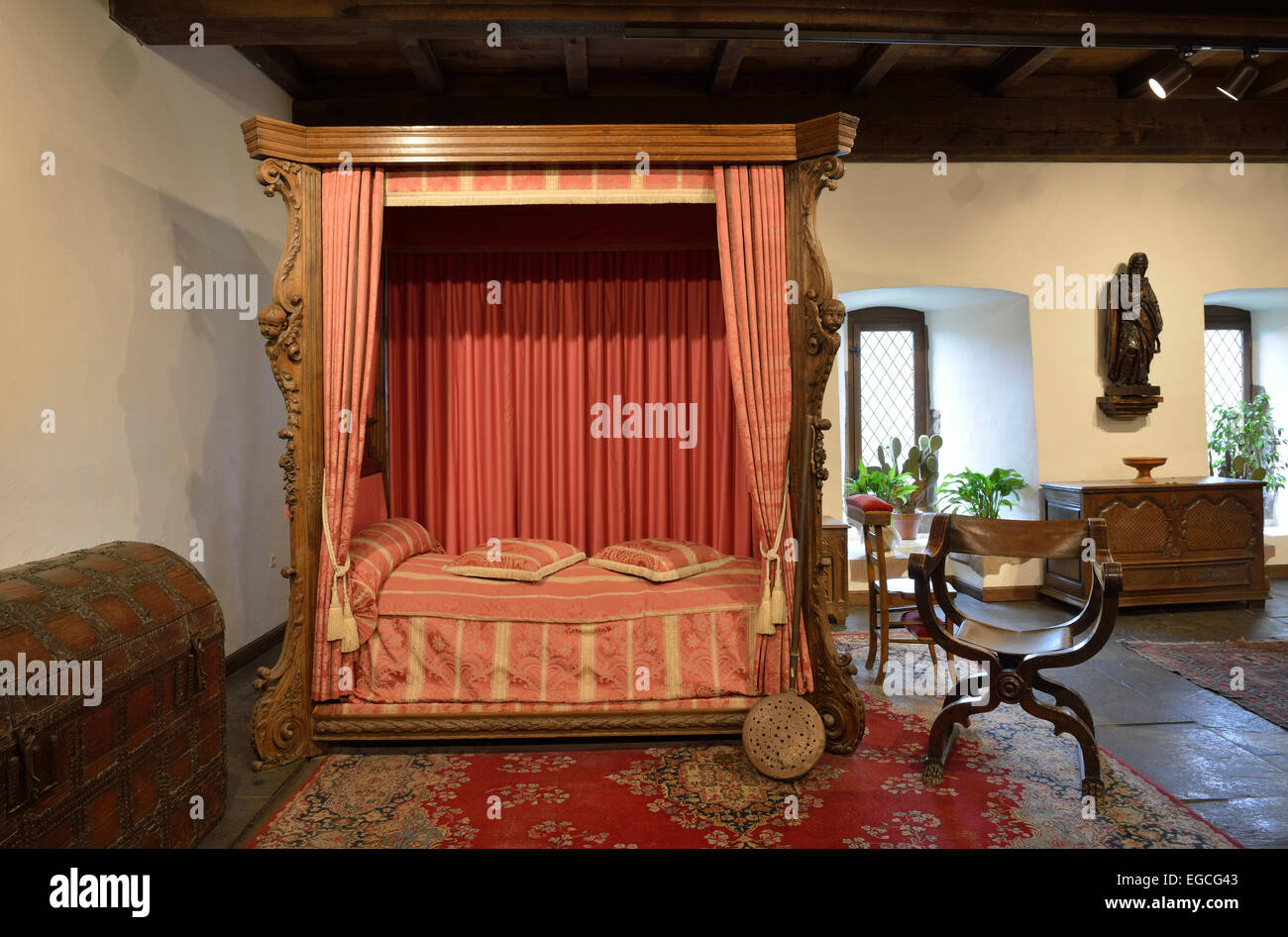 Vianden Castle interior, Luxembourg Stock Photo - Alamy