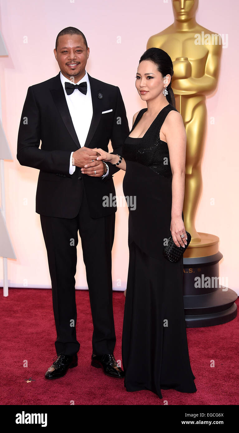 Hollywood, California, USA. 22nd Feb, 2015. TERRENCE HOWARD and MIRANDA ...