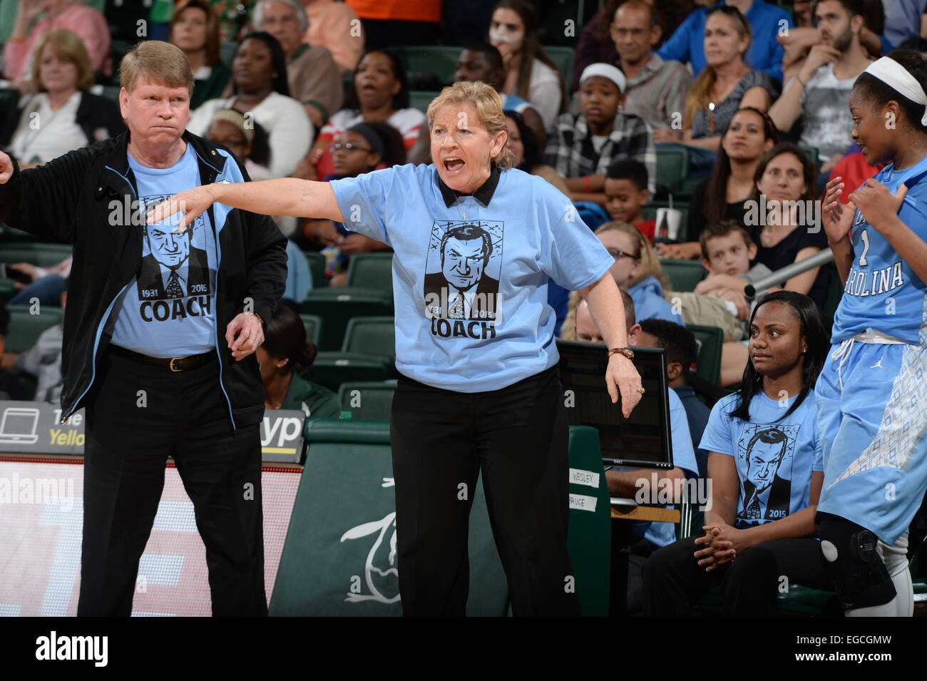 Coral Gables, Florida, USA. 3rd Jan, 2015. Head coach Sylvia Hatchell ...