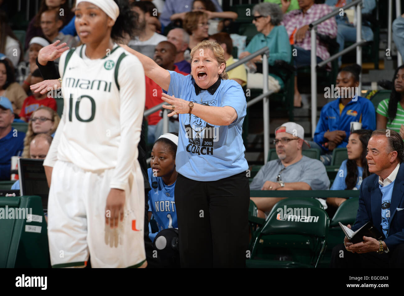Coral Gables, Florida, USA. 3rd Jan, 2015. Head coach Sylvia Hatchell ...