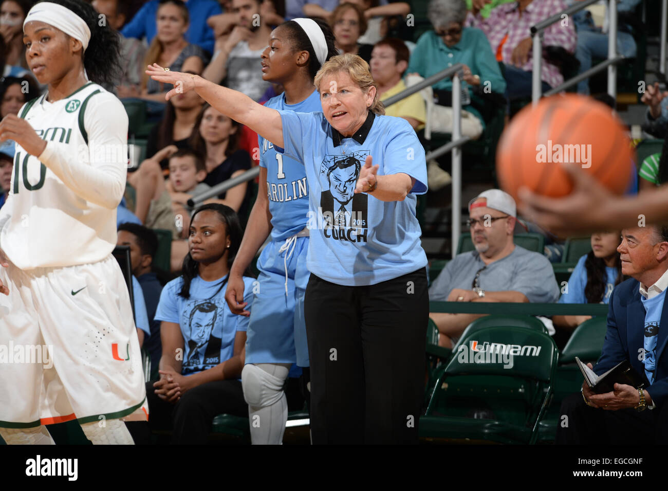 Coral Gables, Florida, USA. 3rd Jan, 2015. Head coach Sylvia Hatchell ...
