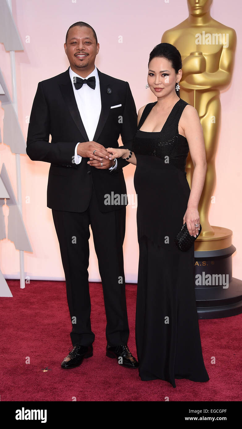 Hollywood, California, USA. 22nd Feb, 2015. TERRENCE HOWARD and MIRANDA ...