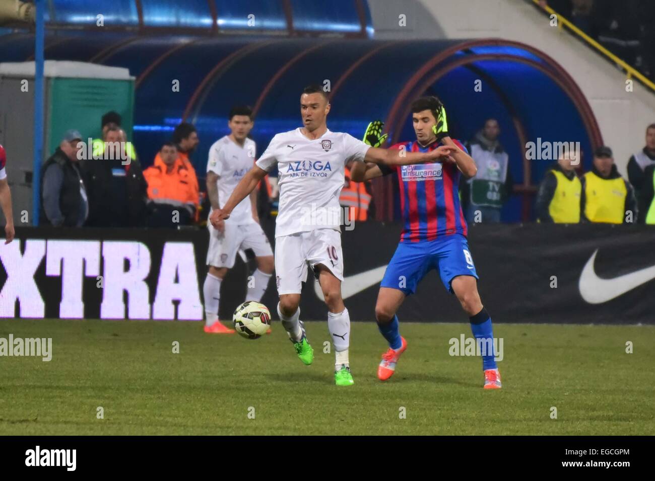 Ghencea Stadium, Romania ROU. 22nd Feb, 2015. Daniel Pancu #10 of Rapid ...