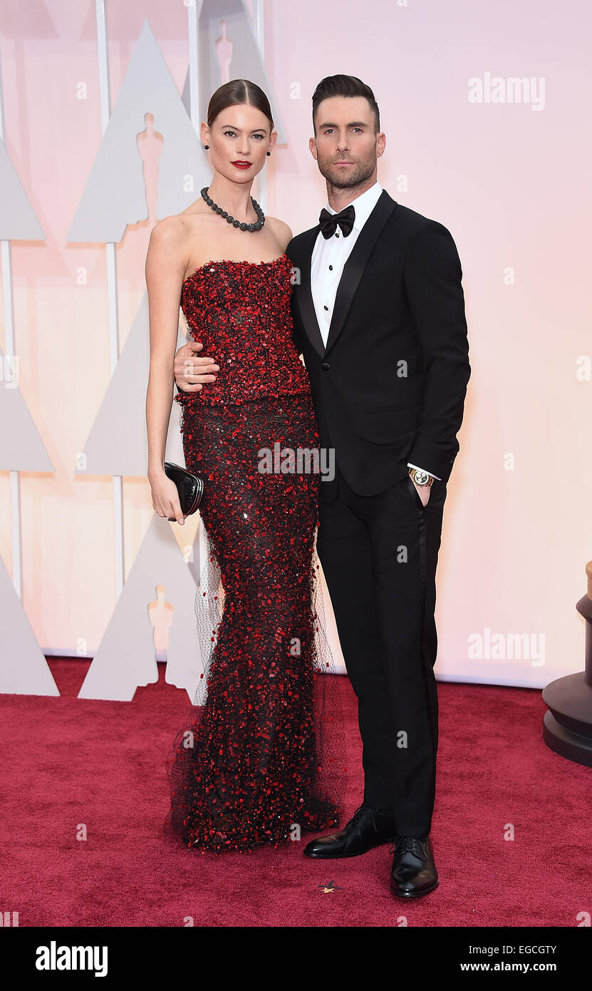 Hollywood, California, USA. 22nd Feb, 2015. Musician ADAM LEVINE and ...