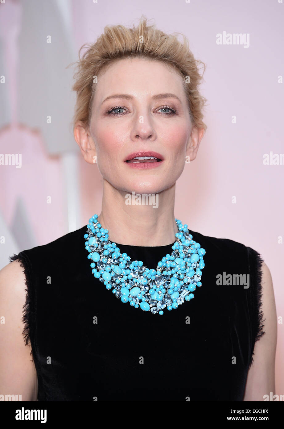 Hollywood, California, USA. 22nd Feb, 2015. CATE BLANCHETT on the red ...
