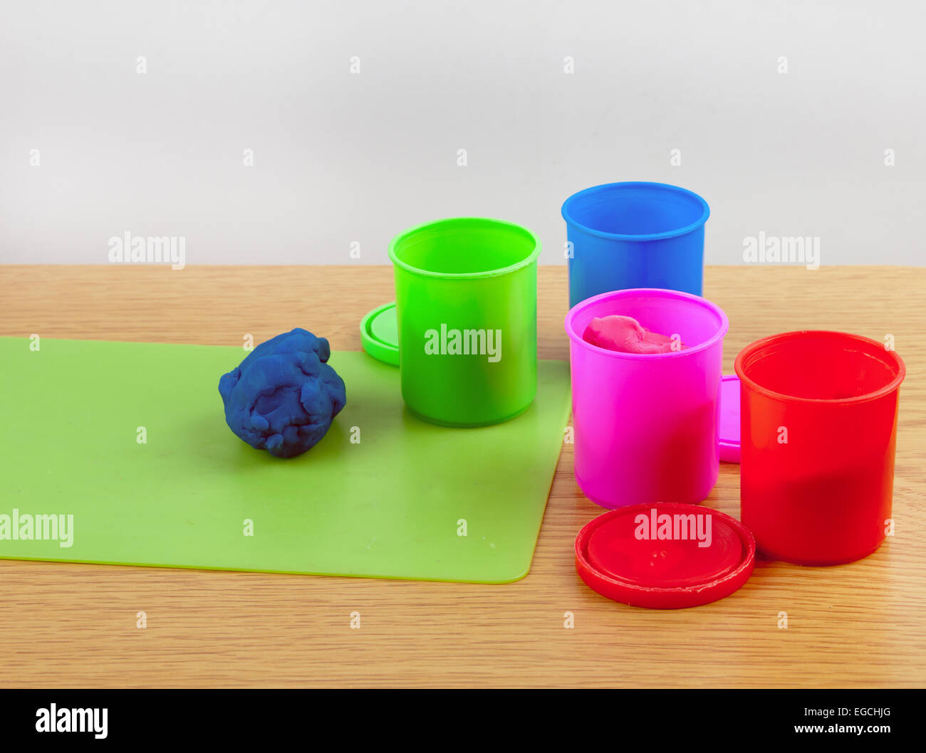 plasticine on white background Stock Photo - Alamy