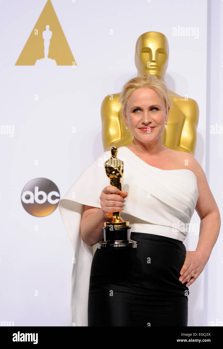Los Angeles, USA. 22nd Feb, 2015. Actress Patricia Arquette poses after ...