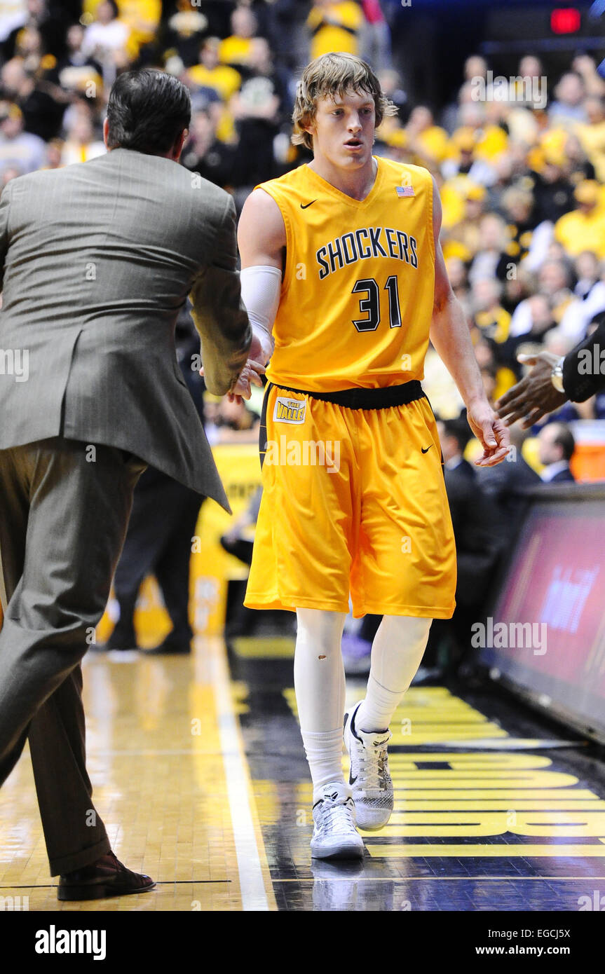 Wichita, Kansas, USA. 22nd Feb, 2015. Wichita State Shockers guard Ron ...