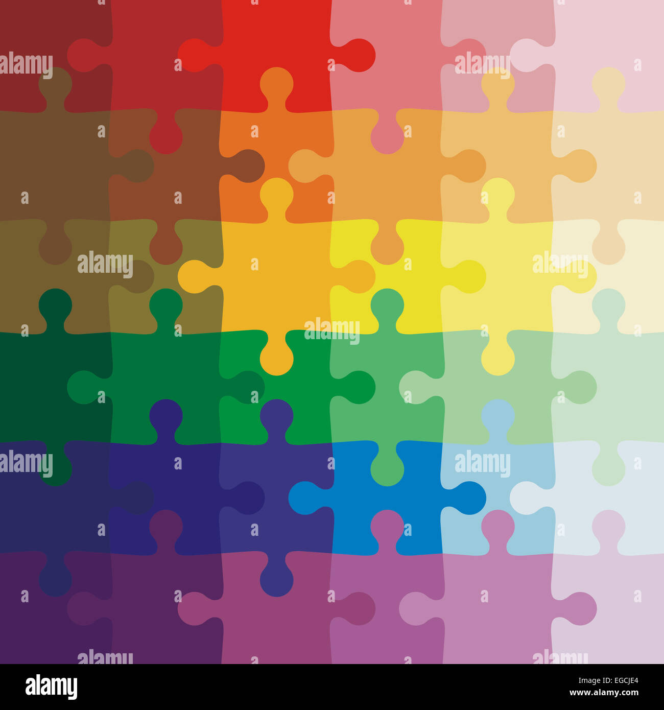 Color background Vector Illustration jigsaw puzzle Stock Photo - Alamy