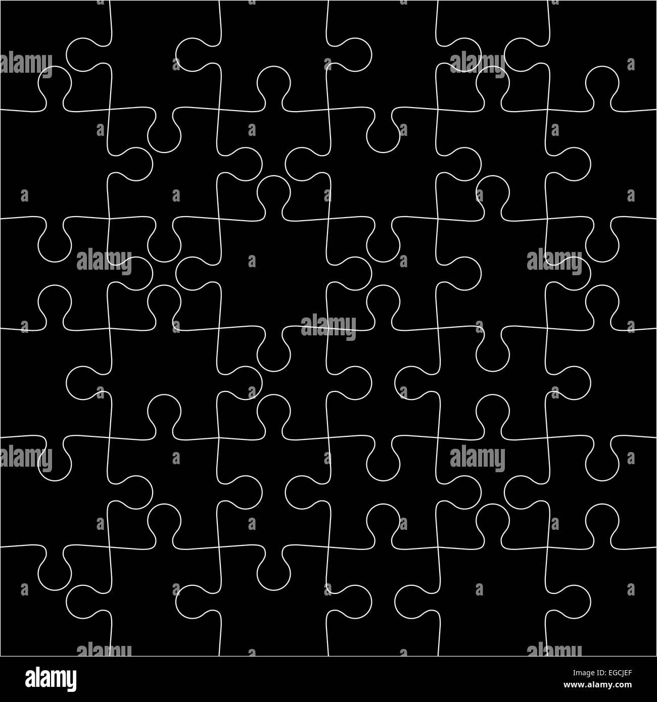 Black background Vector Illustration jigsaw puzzle Stock Photo - Alamy