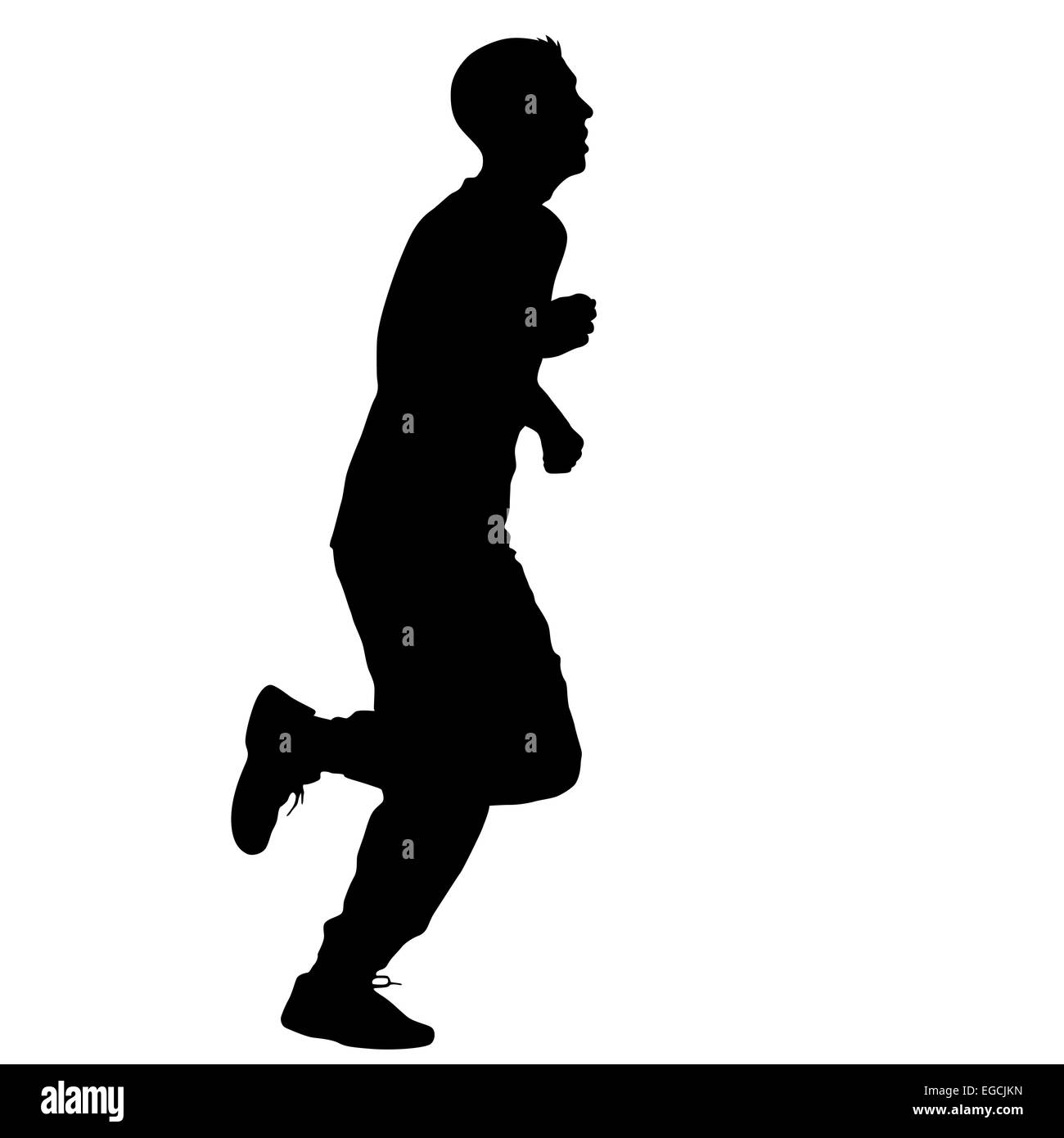 Running black silhouettes Stock Photo - Alamy