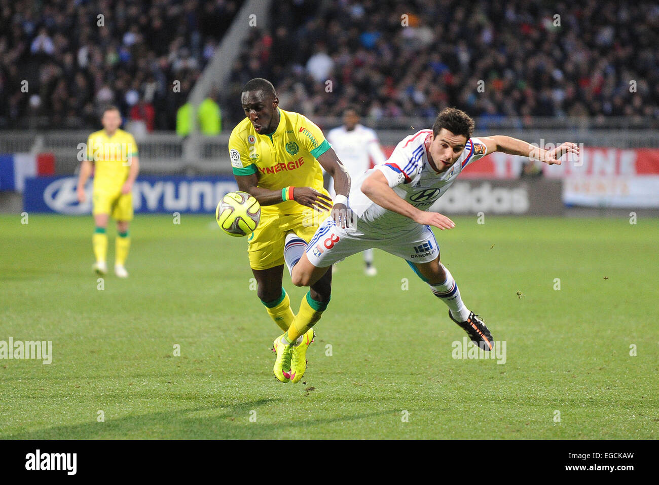Yoann GOURCUFF/Issa CISSOKHO - 22.02.2015 - Lyon/Nantes - 26eme journee ...