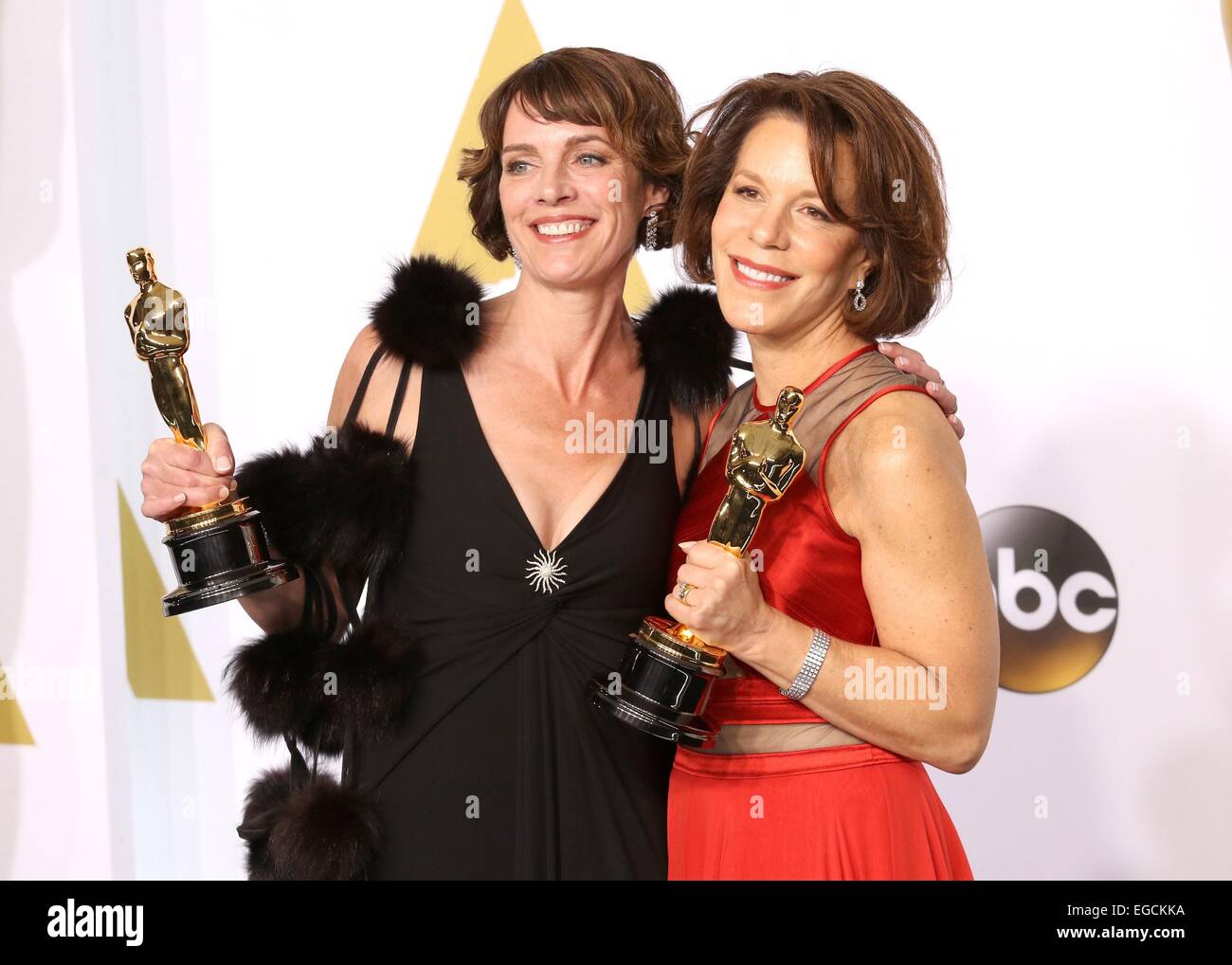 Los Angeles, CA, USA. 22nd Feb, 2015. Ellen Goosenberg Kent, Dana Perry ...